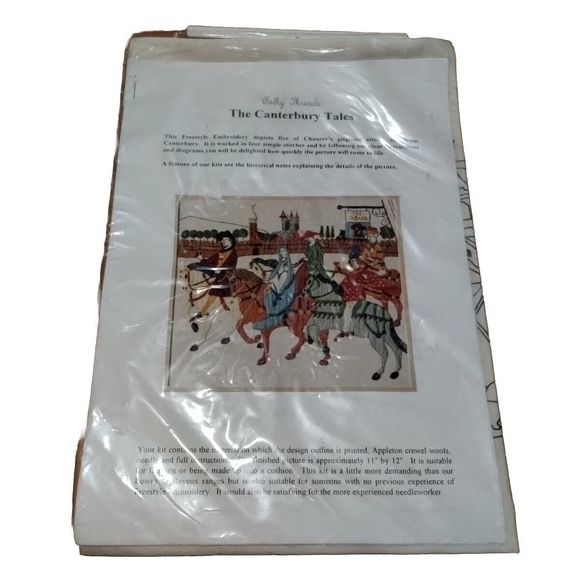 Bothy Threads | Holiday | Embroidery Kit The Canterbury Tales Chaucers ...